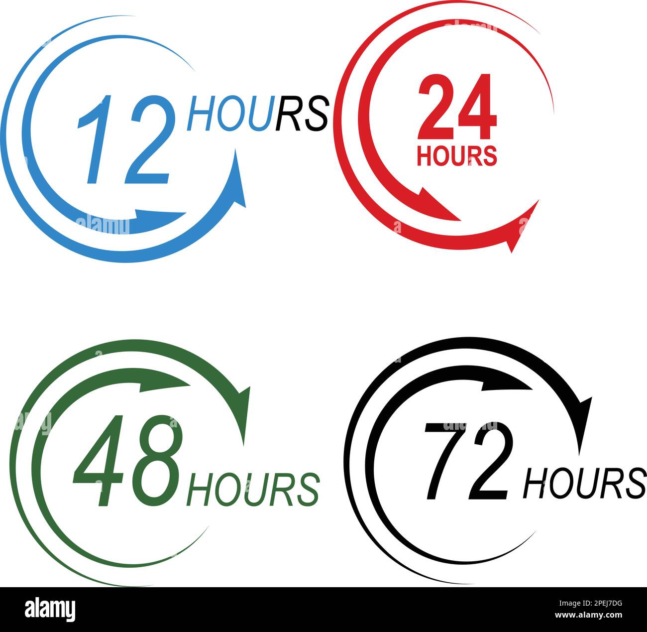 sign of clock arrow hours logo vector icon illustration design Stock ...