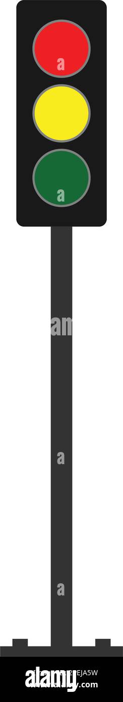 Signal traffic light on road, stoplight. Direction, control, regulation ...