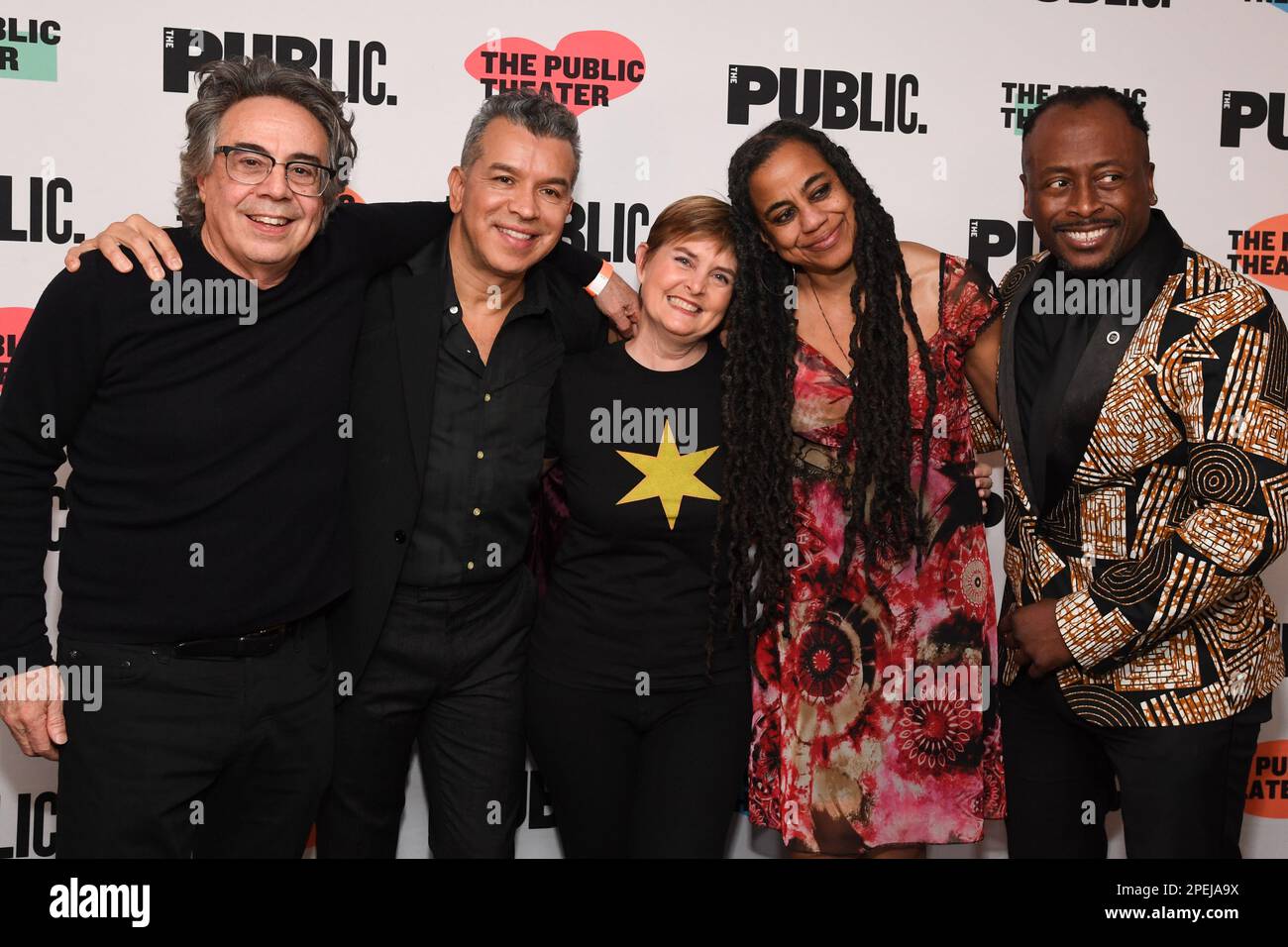New York, USA. 15th Mar, 2023. Tony Taccone, Sergio Trujillo, Justine ...