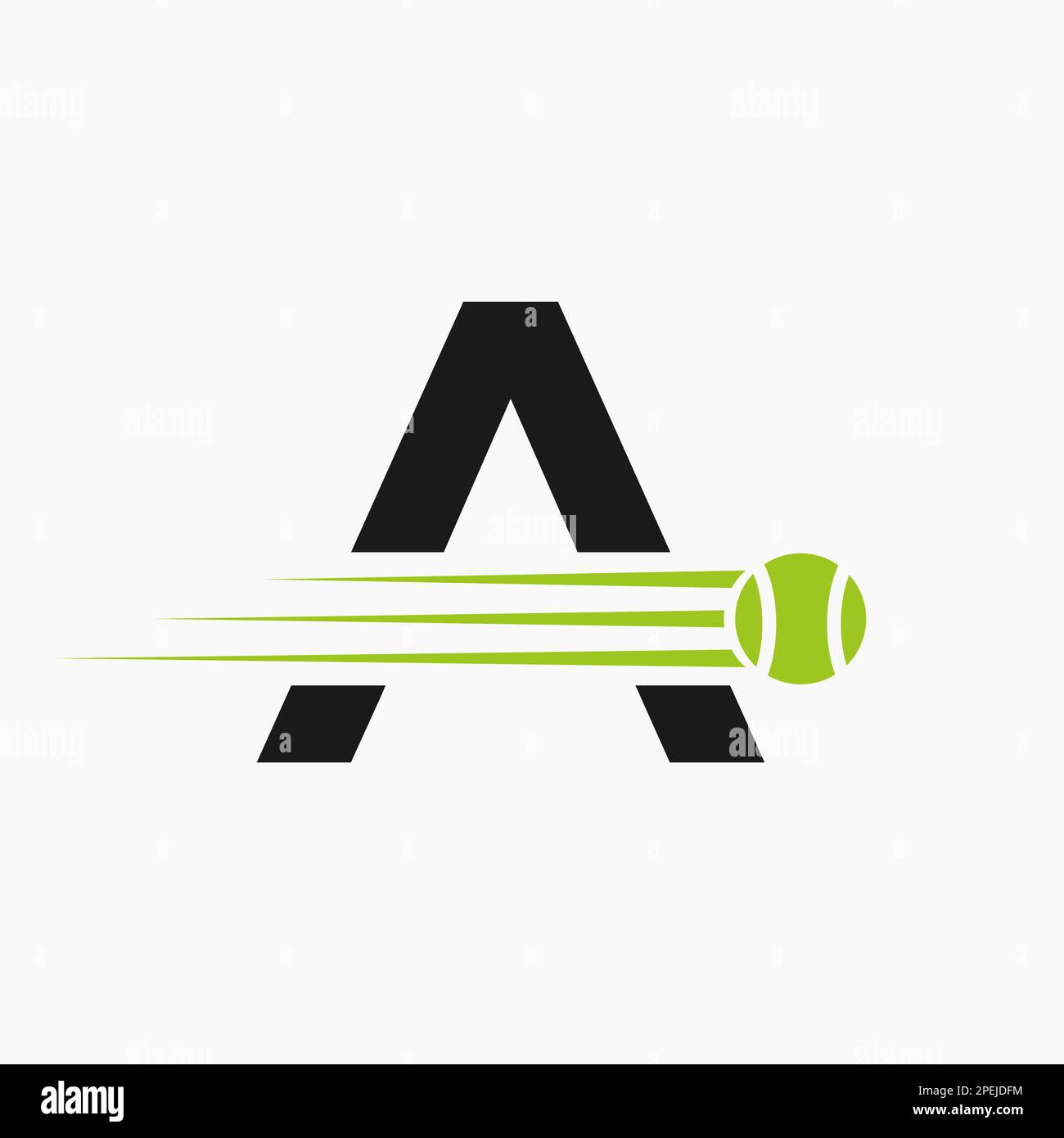 Initial Letter A Tennis Logo. Tennis Sports Logotype Symbol Stock ...