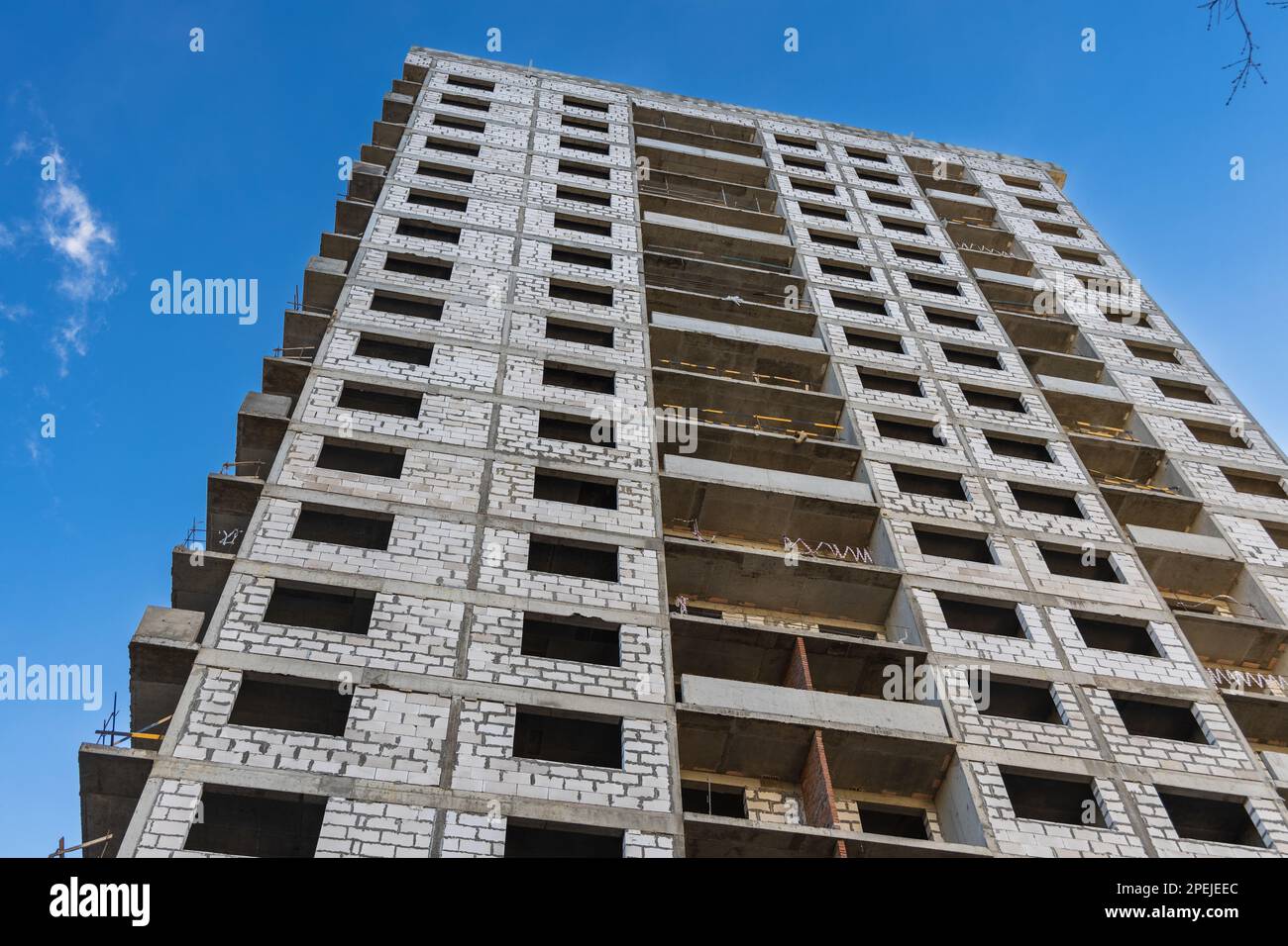 Construction of high-rise residential building Stock Photo - Alamy