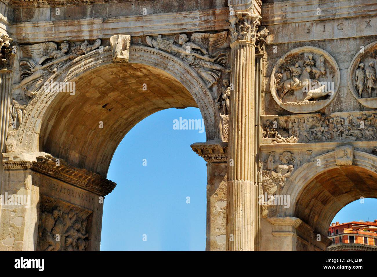 The Arch of Constantine, is a triumphal arch dedicated to the emperor ...