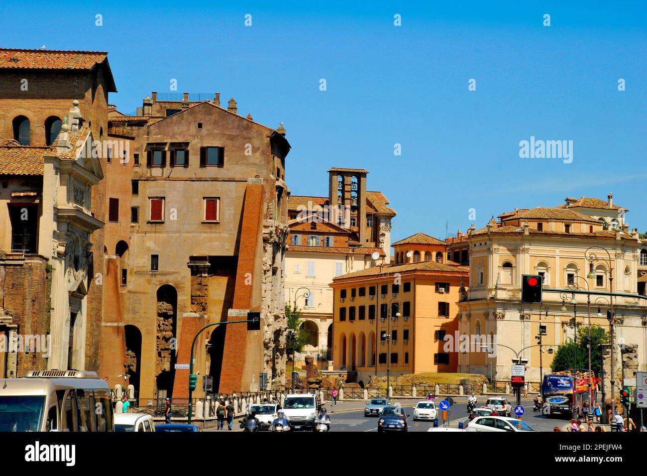 Old decorative buildings in the city of Rome, It is also the capital of ...