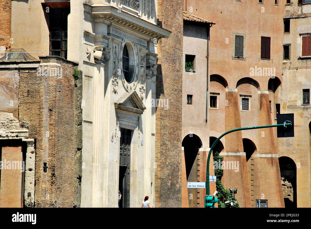 Old decorative buildings in the city of Rome, It is also the capital of ...