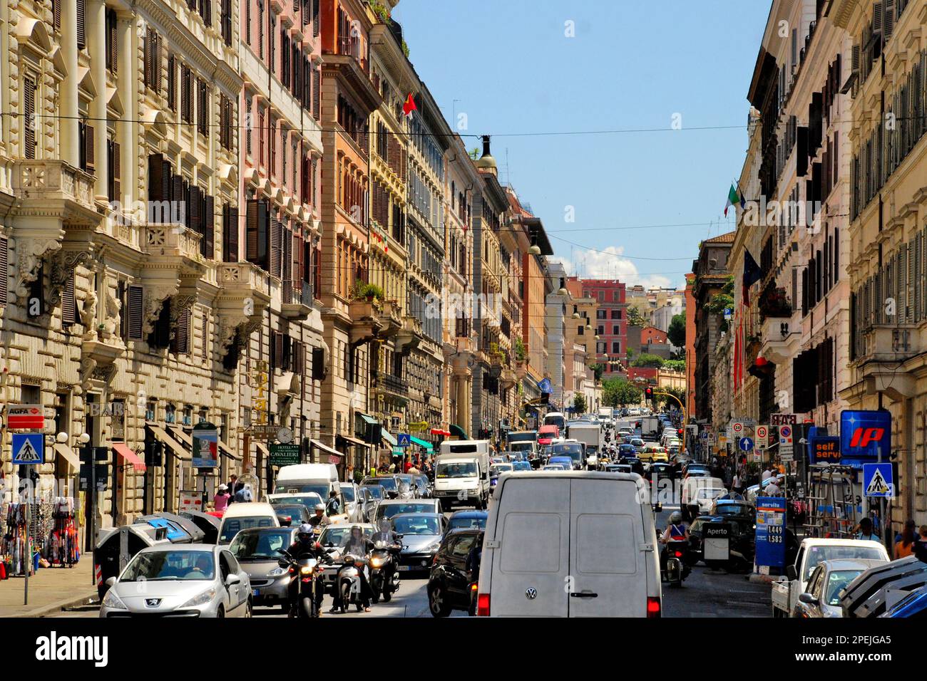 Old decorative buildings in the city of Rome, It is also the capital of ...