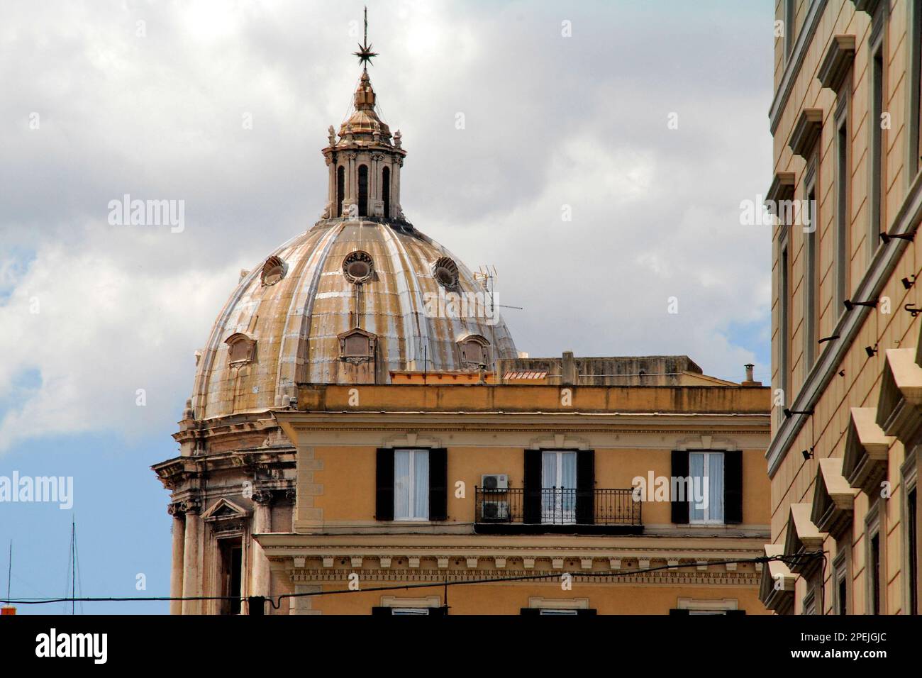 Old decorative buildings in the city of Rome, It is also the capital of ...