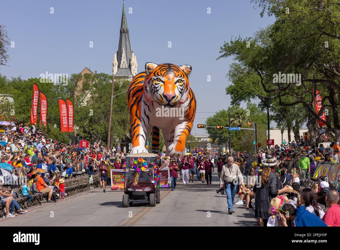 San Antonio, Texas, USA - April 8, 2022: The Battle of the Flowers ...
