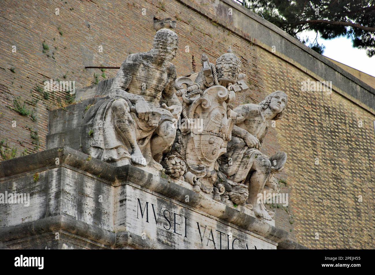 Main gate of Vatican Museum, are the public museums, they display works ...