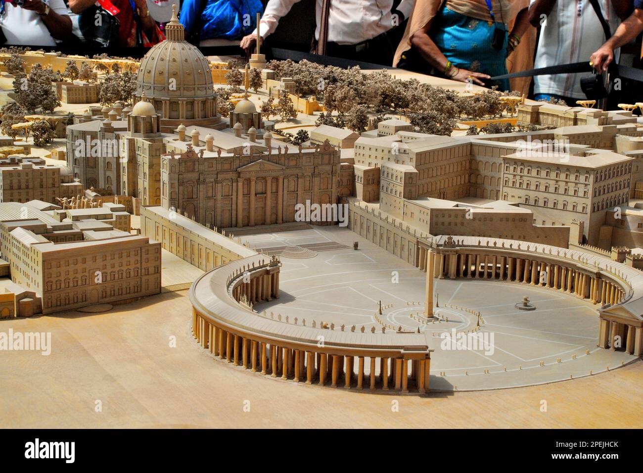 Replica model of St Peter’s Basilica and St Peter’s Square in the ...