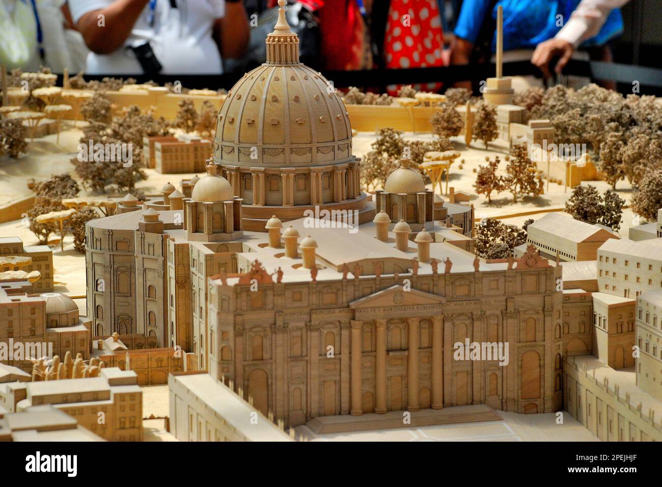 Replica model of St Peter’s Basilica and St Peter’s Square in the ...