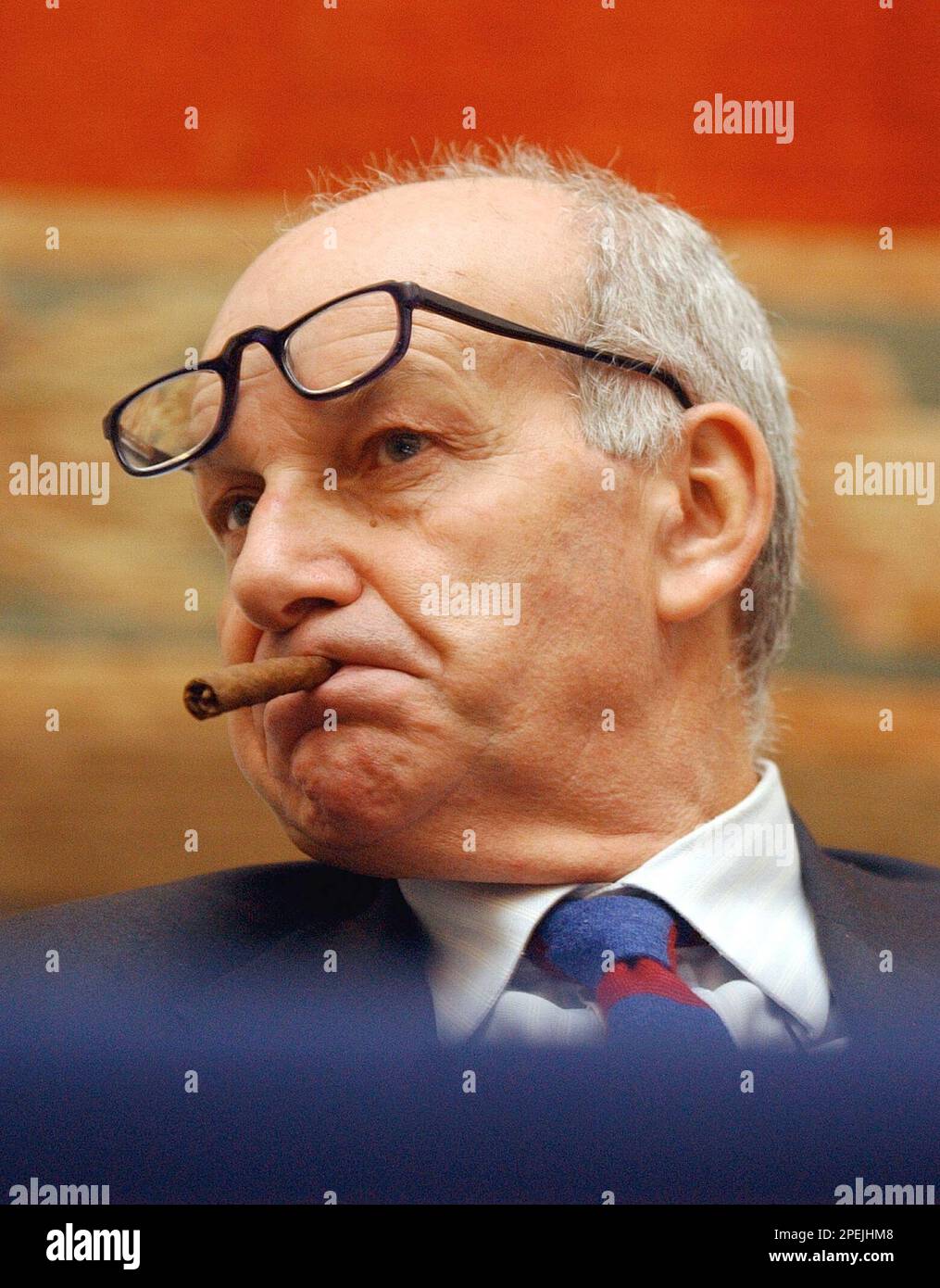 Italian PRC Communist Refoundation party secretary Fausto Bertinotti ...