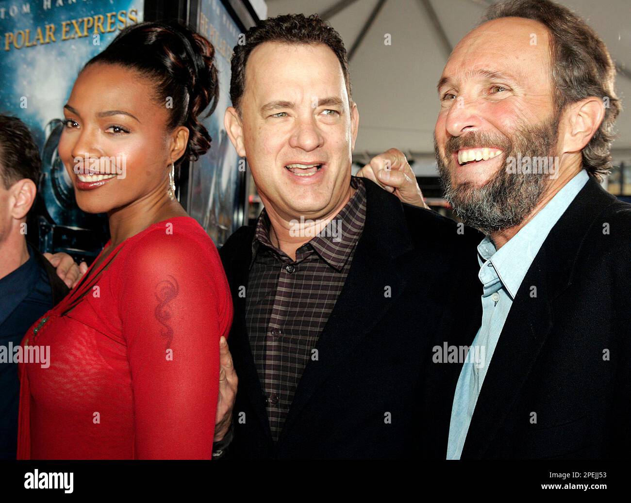 Nona Gaye, left, Tom Hanks, center, and producer Steve Starkey arrive ...