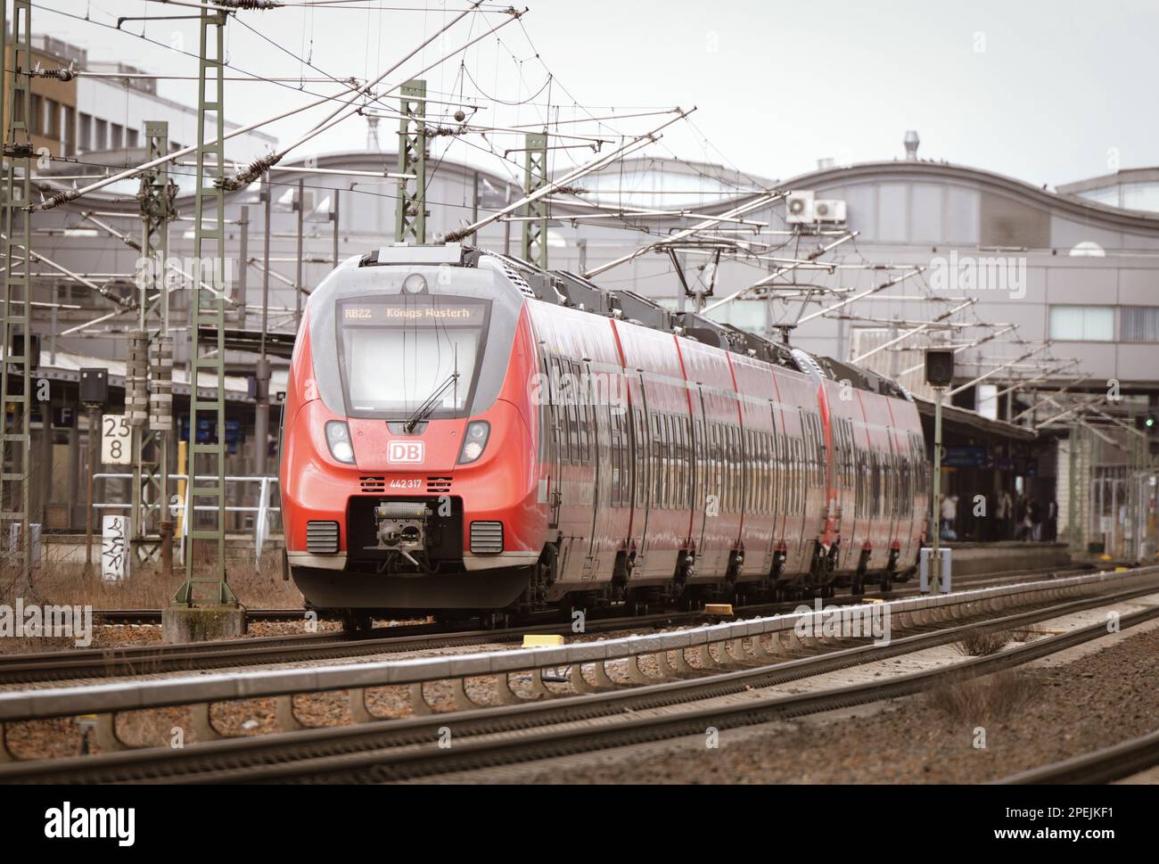 Potsdam, Germany. 15th Apr, 2023. A regional train of line RB22 with ...