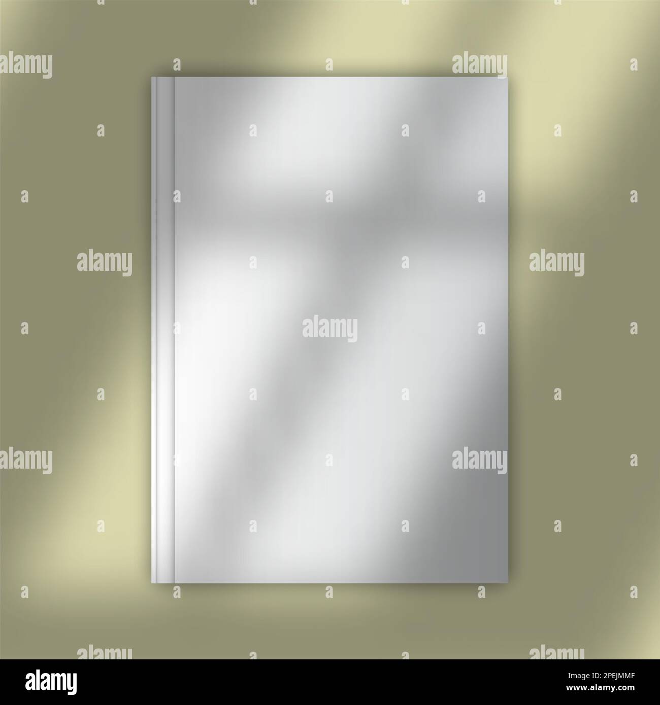 Book cover mock up with a window shadow overlay Stock Vector Image ...