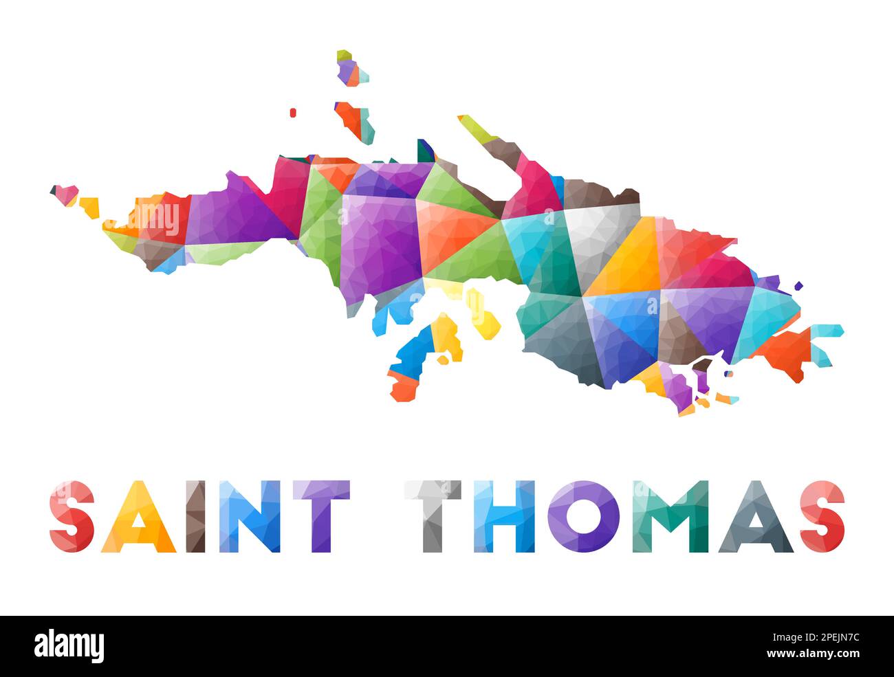 Saint thomas island map Stock Vector Images - Alamy