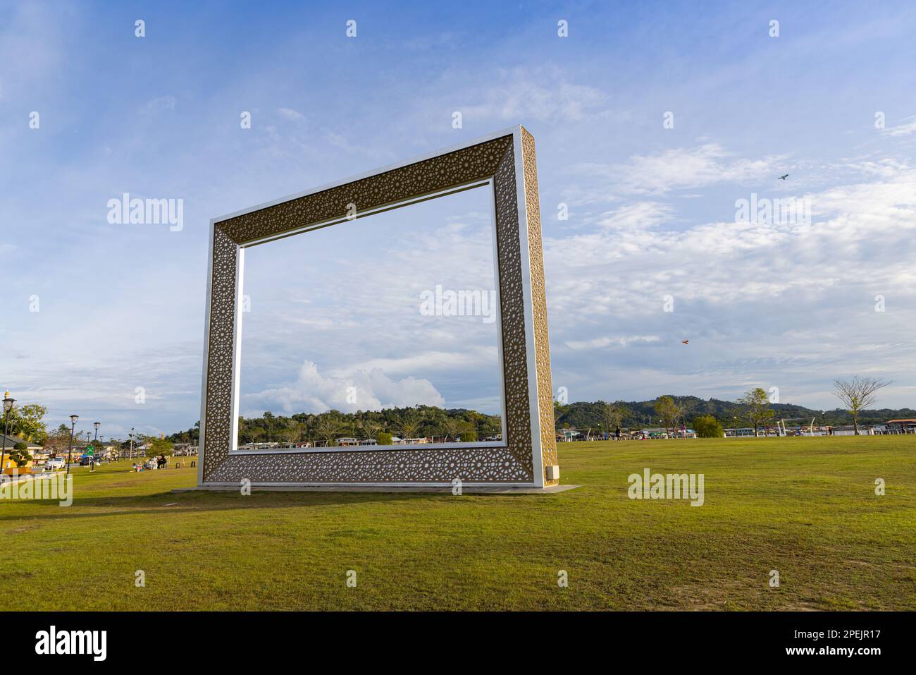 frame in the Golden Jubilee Crown Park in Bandar Seri Begawan, Brunei ...