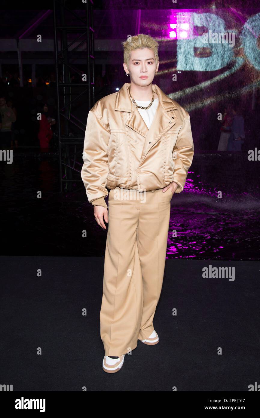 Rikimaru Chikada attends the Boss Spring/Summer 2023 collection ...