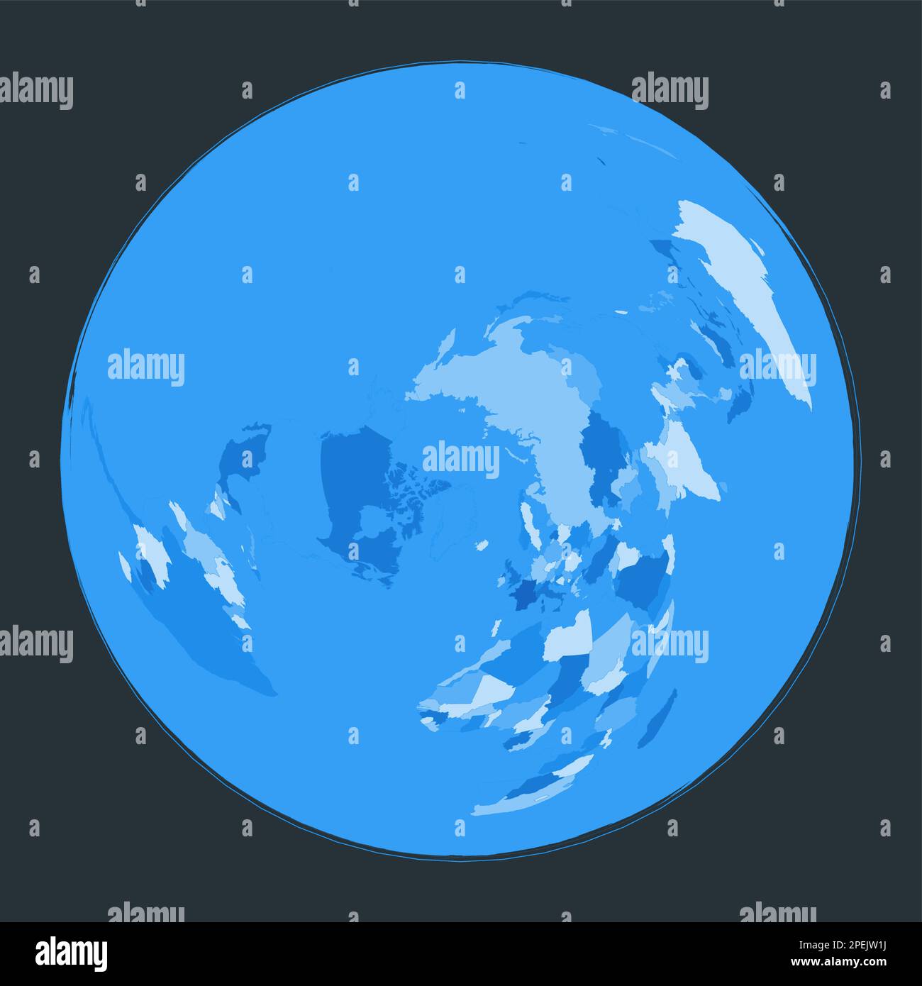 World Map. Wiechel projection. Futuristic world illustration for your ...