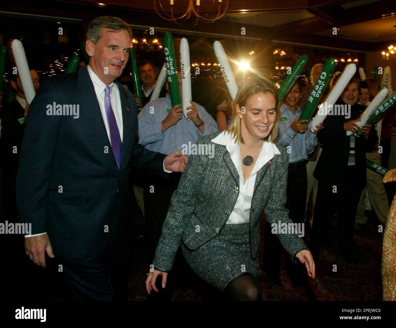 Sen. Judd Gregg, R-N.H., and his daughter Molly make their way to the ...