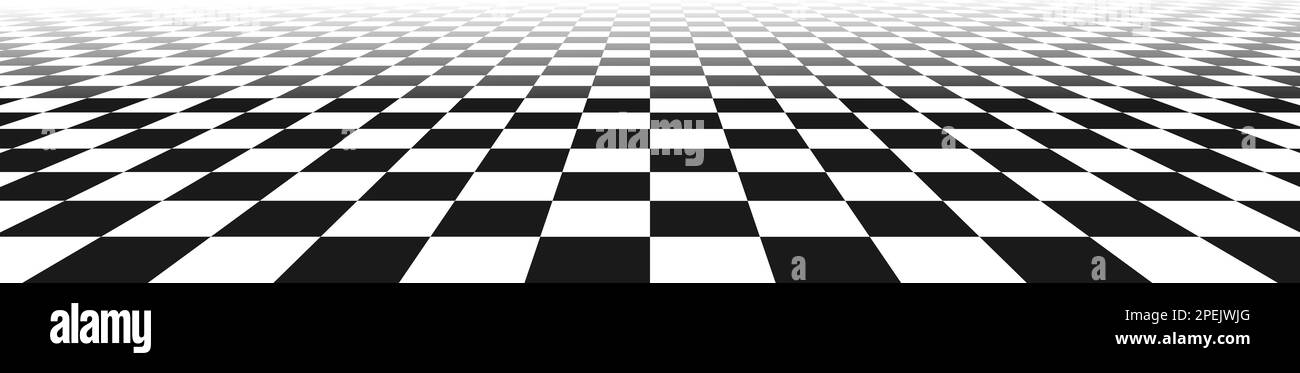 Chess perspective floor background. Black and white chessboard ...