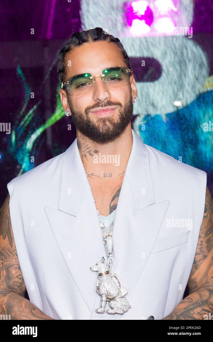 Maluma attends the Boss Spring/Summer 2023 collection presentation on ...