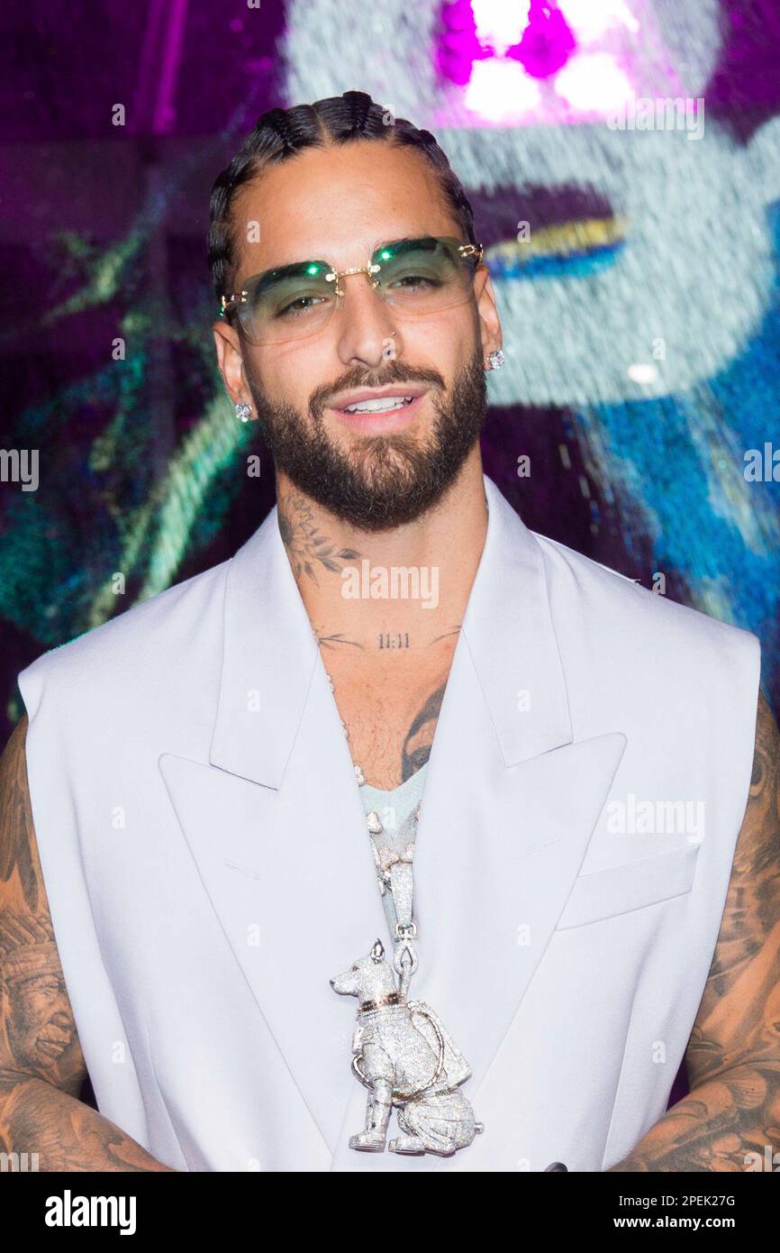 Maluma attends the Boss Spring/Summer 2023 collection presentation on ...