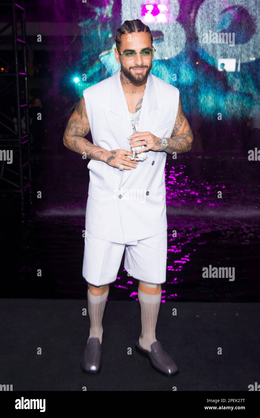 Maluma attends the Boss Spring/Summer 2023 collection presentation on ...