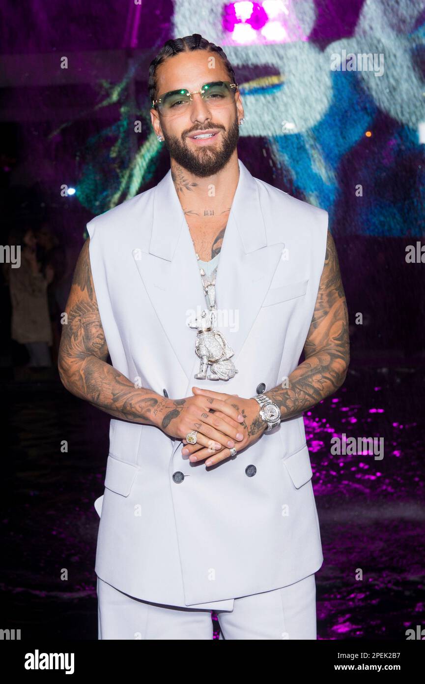 Maluma attends the Boss Spring/Summer 2023 collection presentation on ...