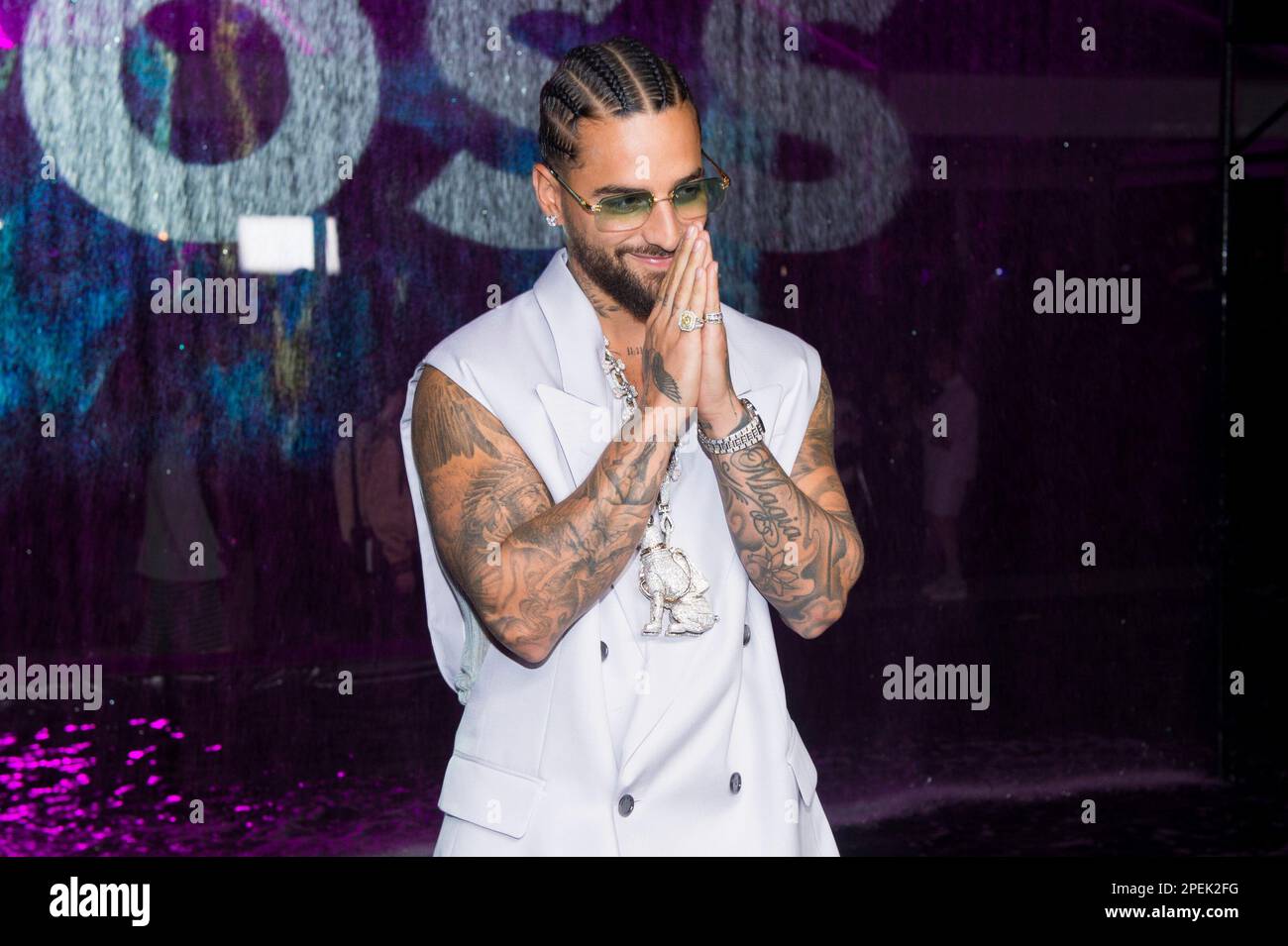 Maluma attends the Boss Spring/Summer 2023 collection presentation on ...