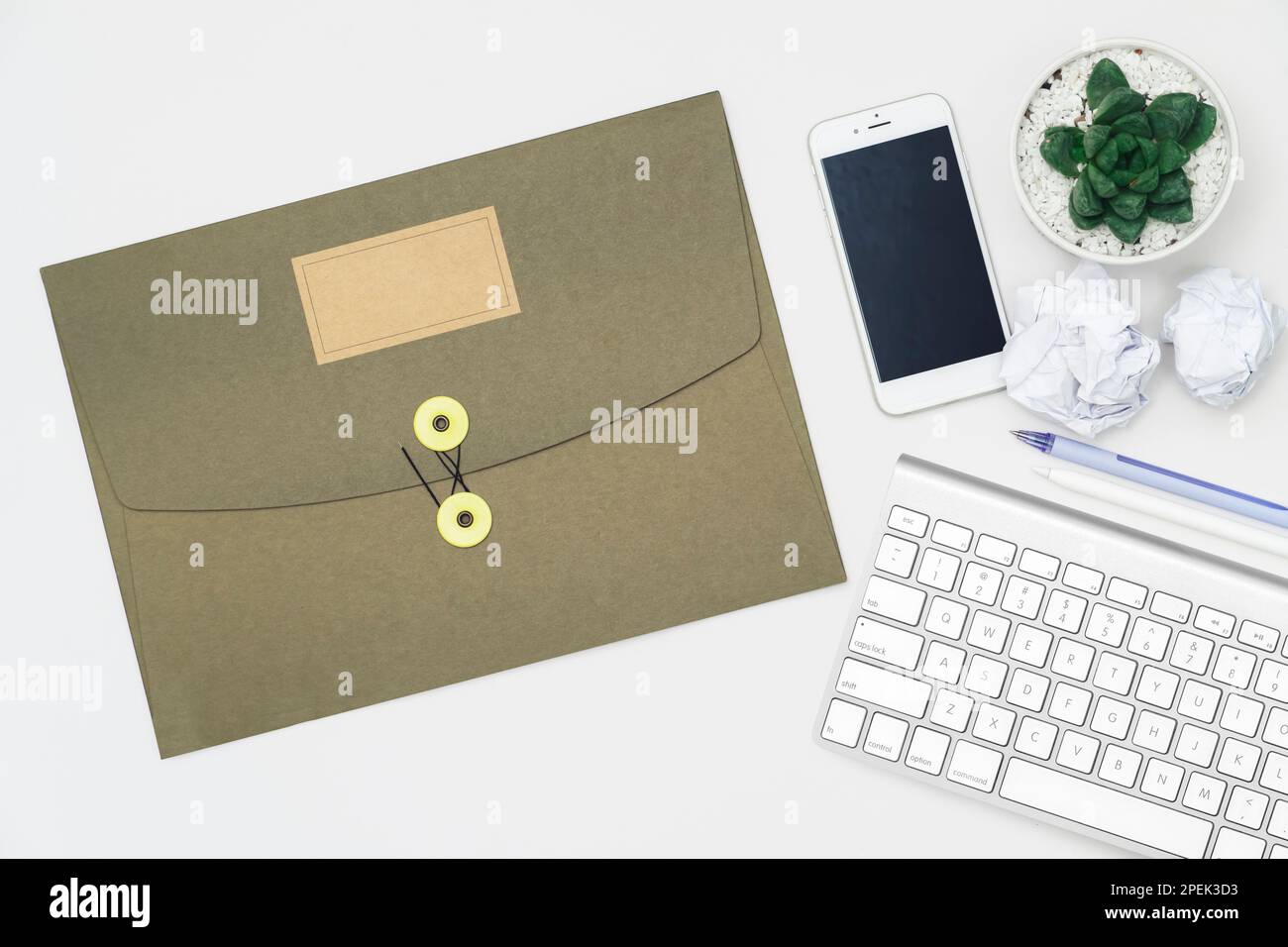 paper folder or important information for job application or ...