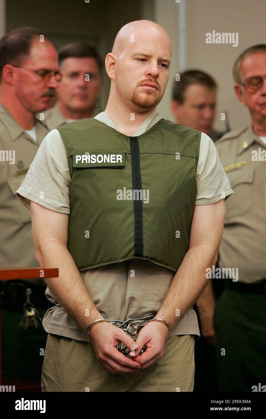 Mark Hacking arrives in court for his arraignment Friday, Oct. 29, 2004, in Salt Lake City, Utah ...