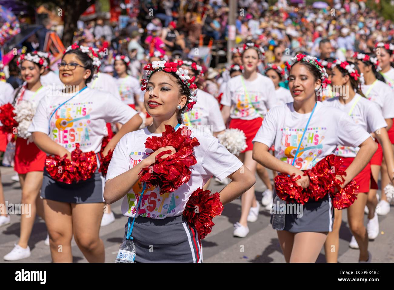 San Antonio, Texas, USA - April 8, 2022: The Battle of the Flowers ...