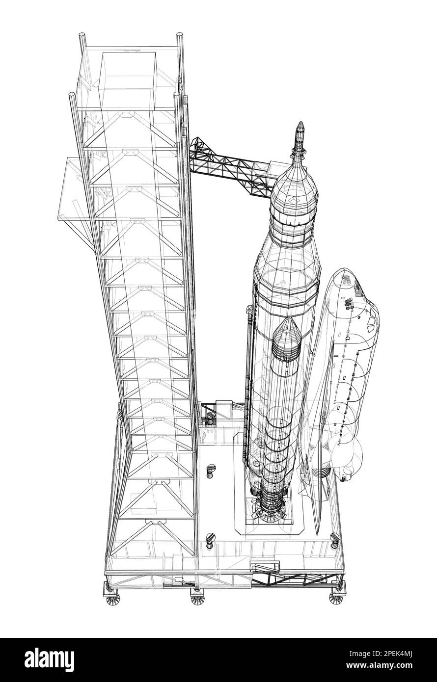 Rocket booster sketch hi-res stock photography and images - Alamy
