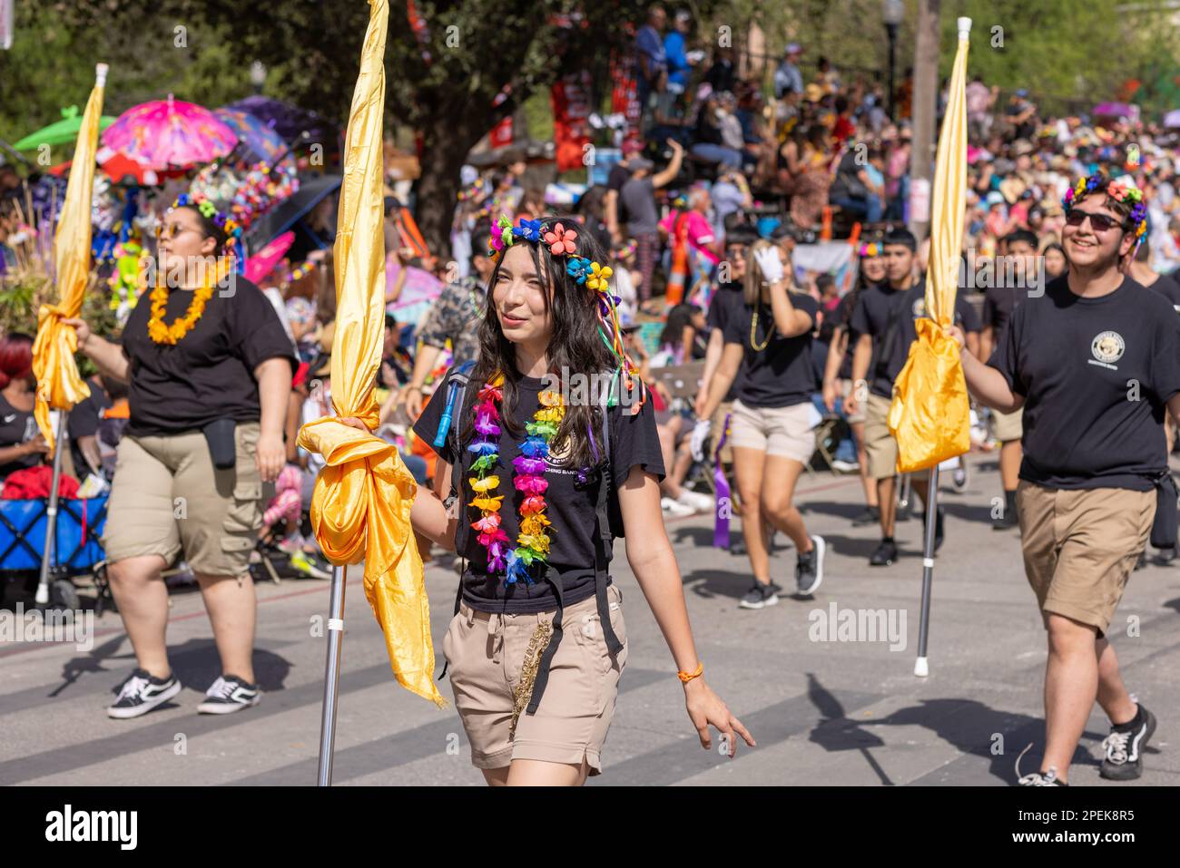 San Antonio, Texas, USA - April 8, 2022: The Battle of the Flowers ...