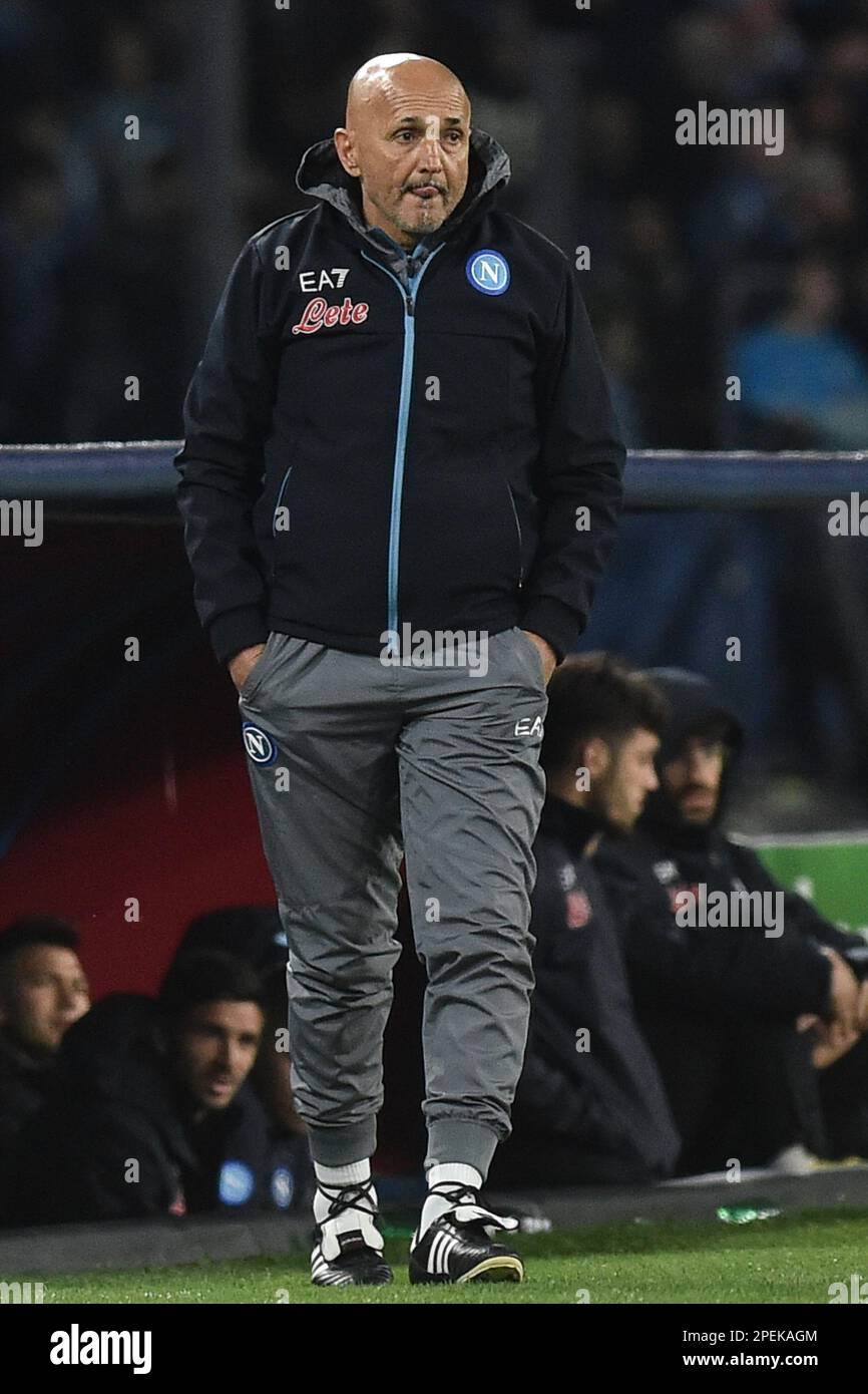 Naples, Italy. 15th Mar, 2023. Luciano Spalletti coach of SSC Napoli ...