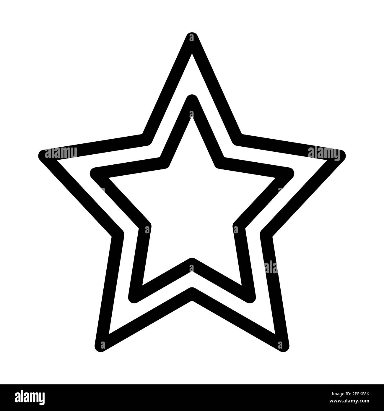 Star Vector Thick Line Icon For Personal And Commercial Use Stock Photo ...