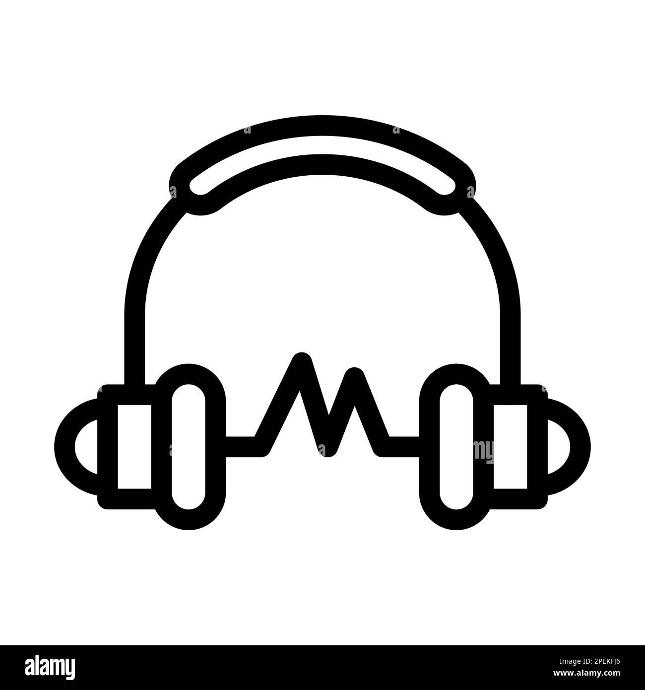 Sound Beats Vector Thick Line Icon For Personal And Commercial Use ...