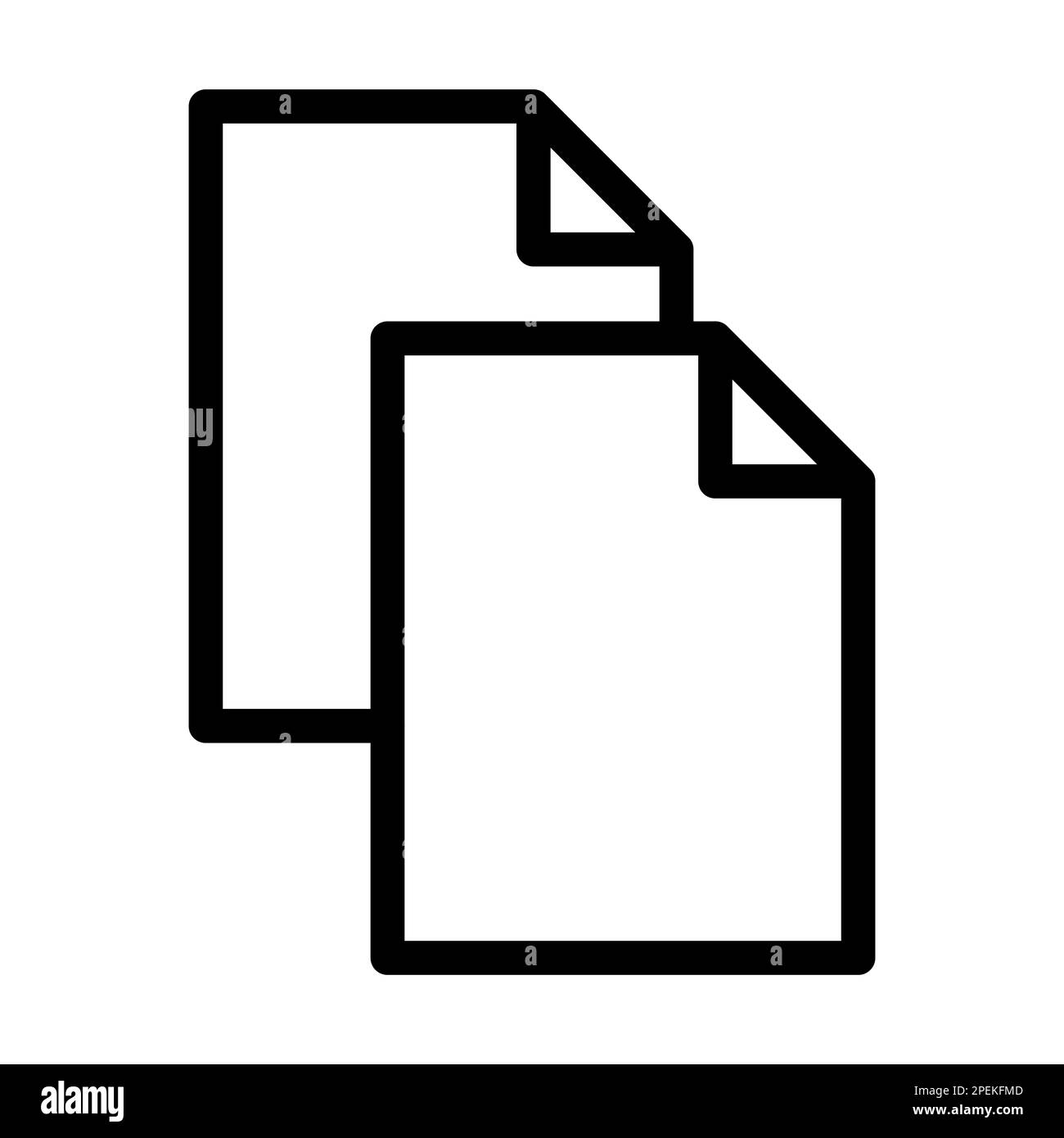 Copy Vector Thick Line Icon For Personal And Commercial Use Stock Photo - Alamy