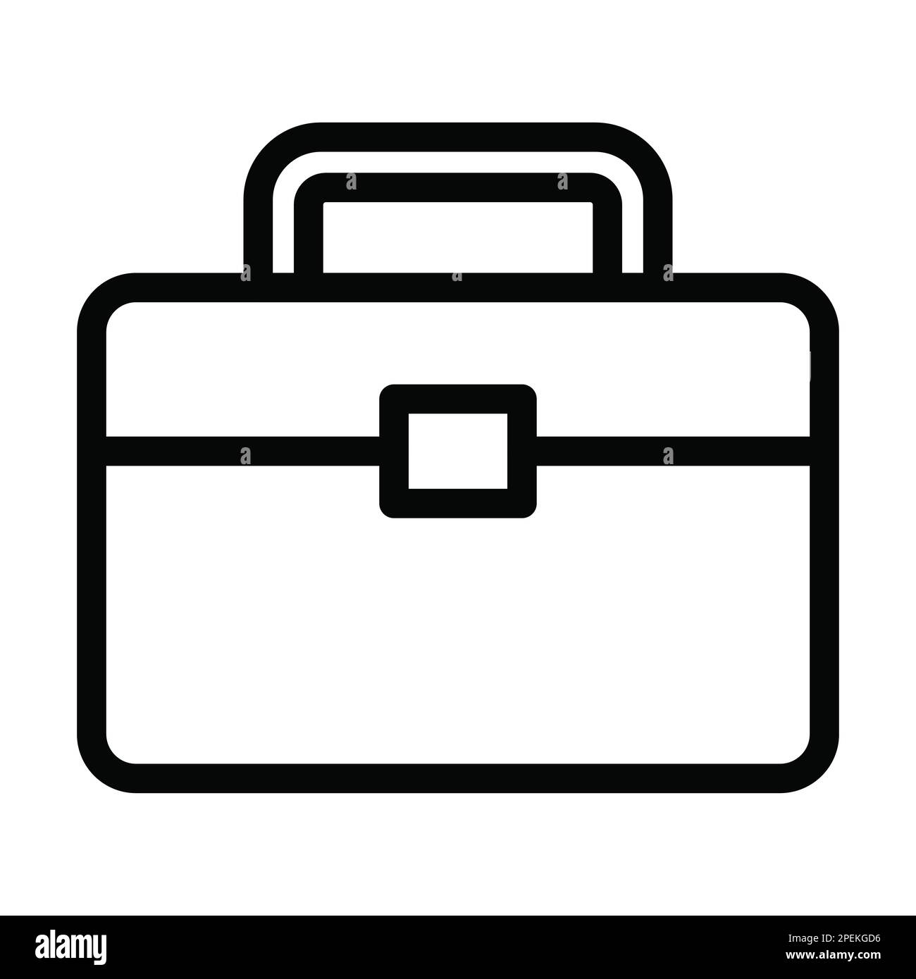 Breifcase Vector Thick Line Icon For Personal And Commercial Use Stock ...