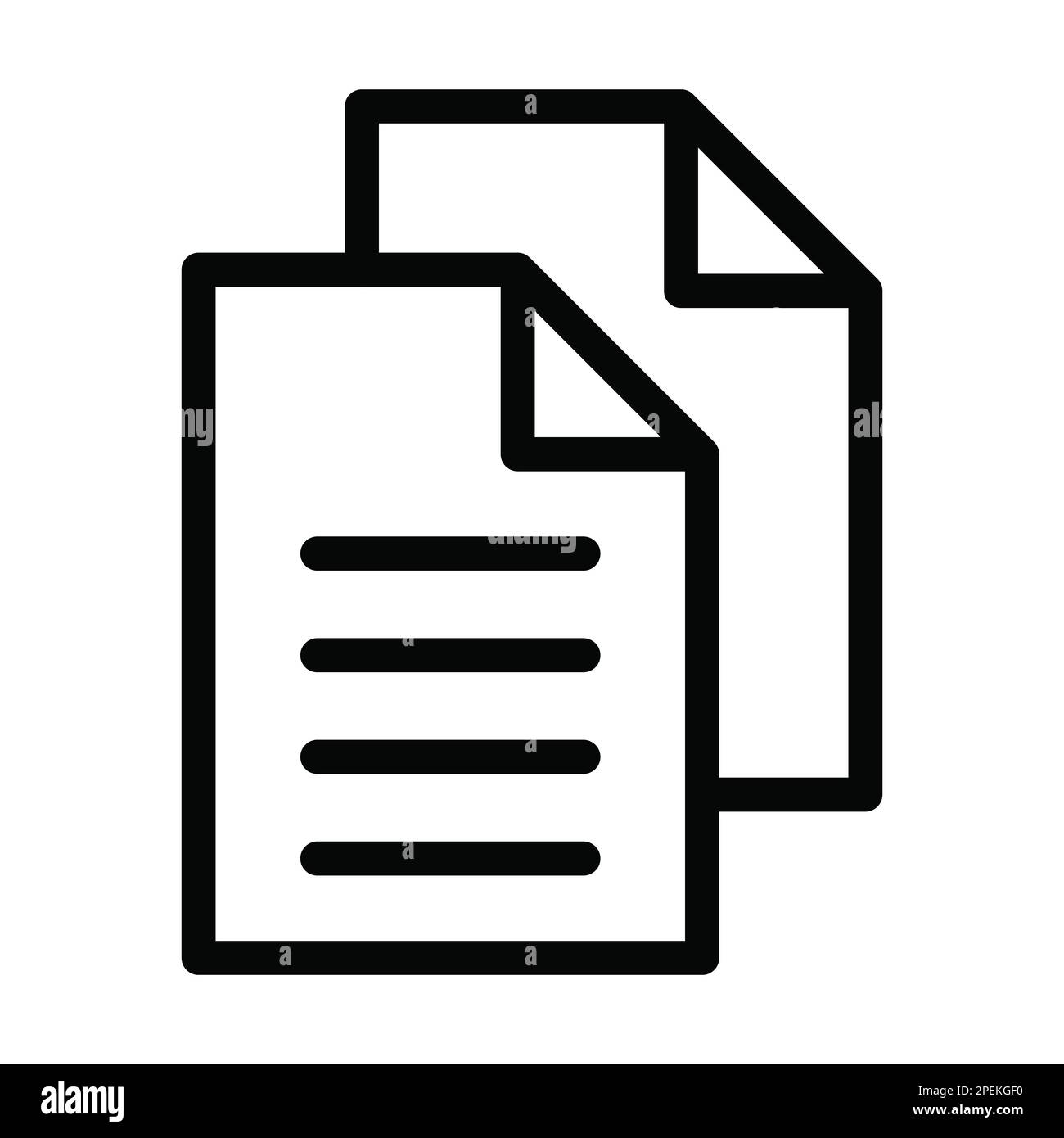Files Vector Thick Line Icon For Personal And Commercial Use Stock ...