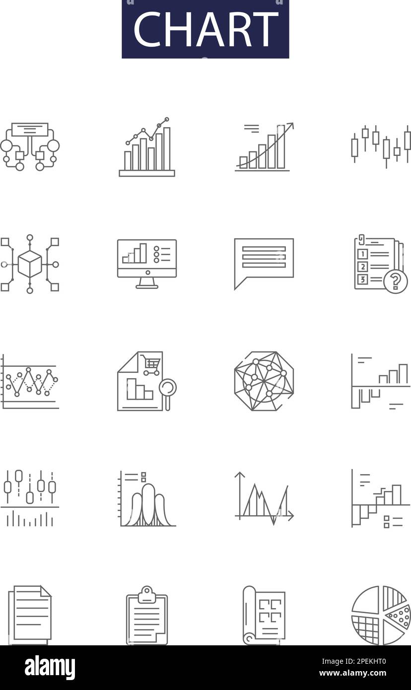 Chart line vector icons and signs. Chart, Diagram, Plot, Map, Outline ... Chart line vector icons and signs. Chart, Diagram, Plot, Map, Outline ...