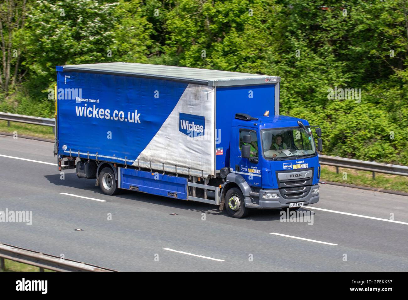 WICKES DIY, home improvement retailer. DAF LF curtain-sided Lawrence ...
