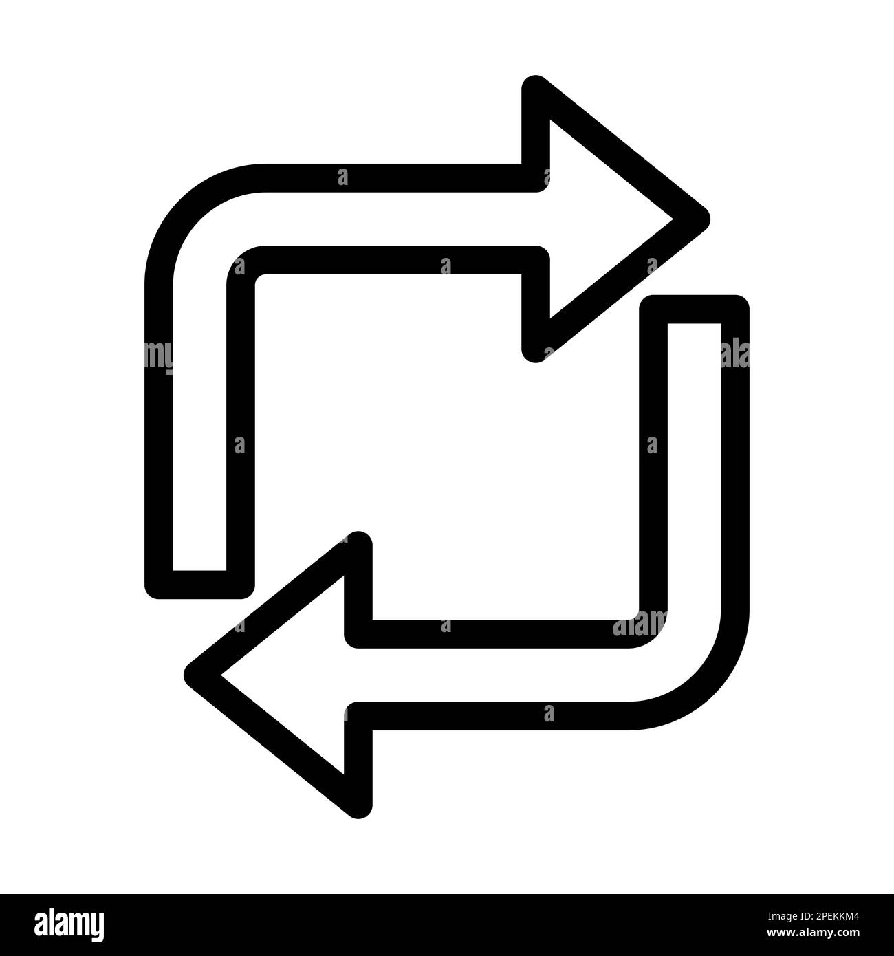 Repeat Vector Thick Line Icon For Personal And Commercial Use Stock ...