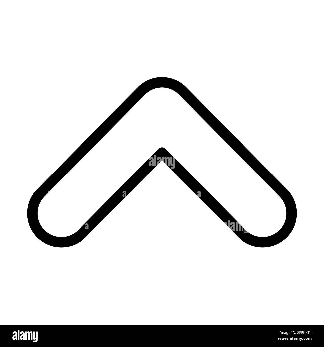 Up Chevron Vector Thick Line Icon For Personal And Commercial Use Stock ...