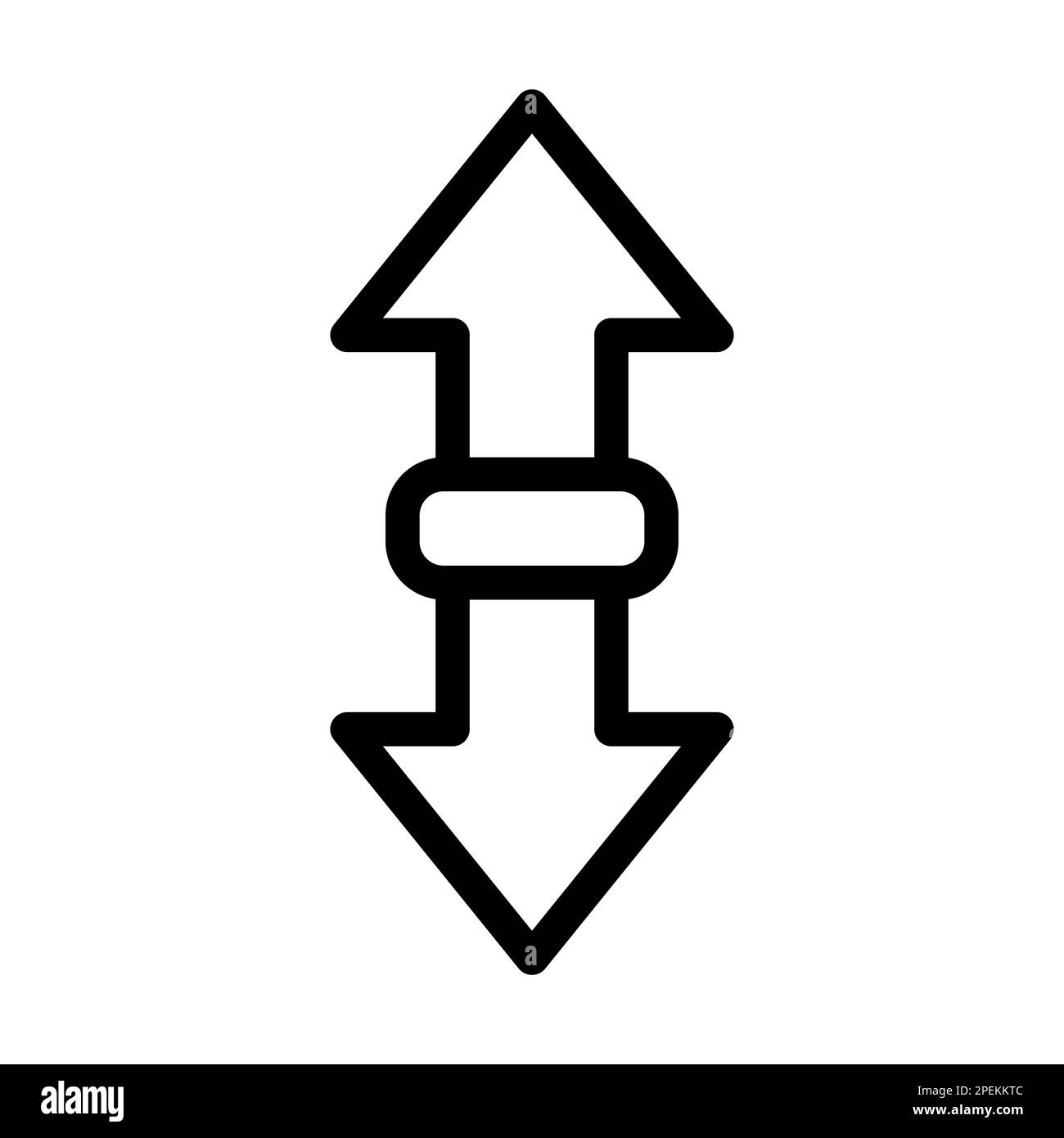 Up Down Vector Thick Line Icon For Personal And Commercial Use Stock ...