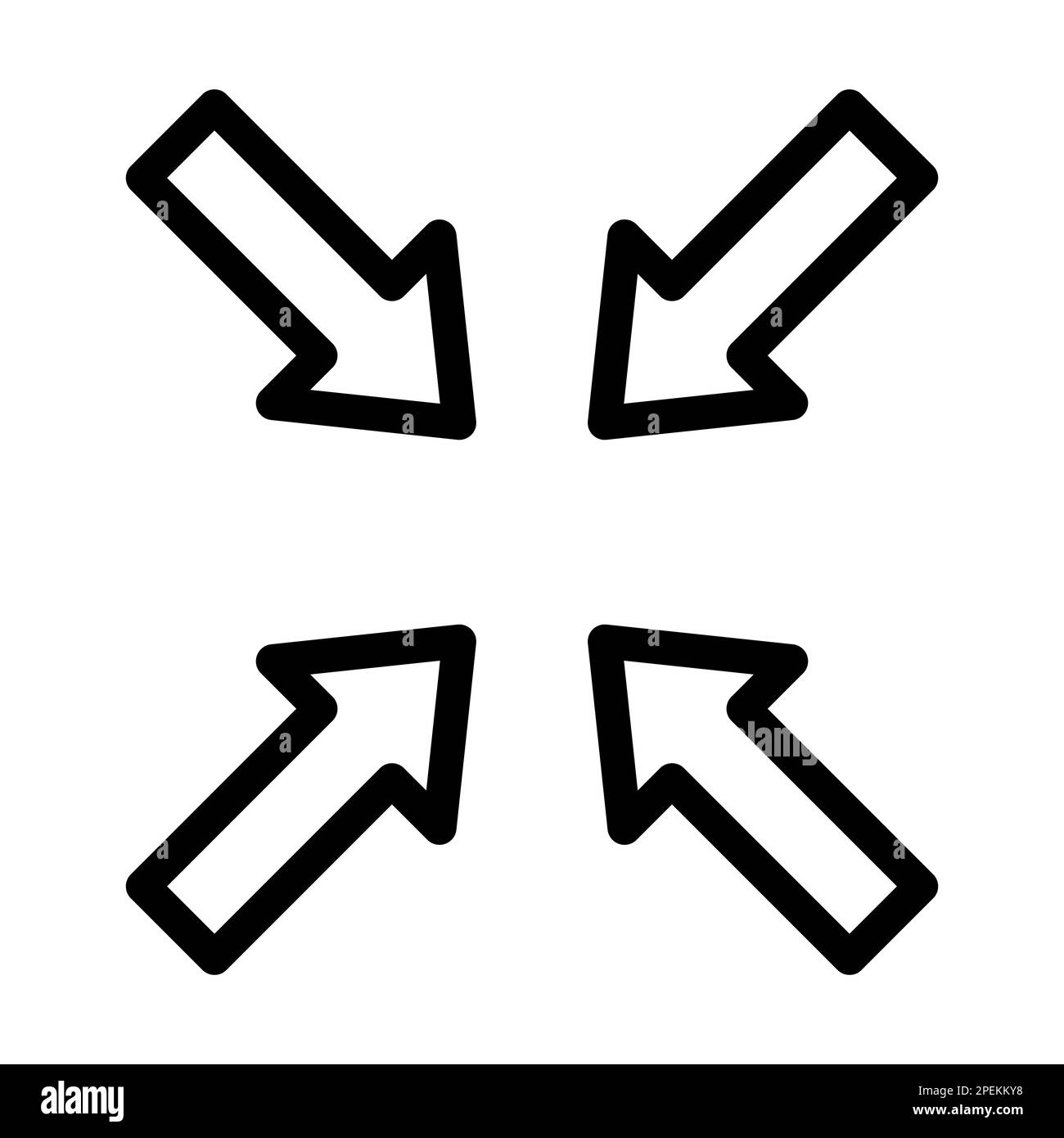 Minimize arrow Black and White Stock Photos & Images - Alamy
