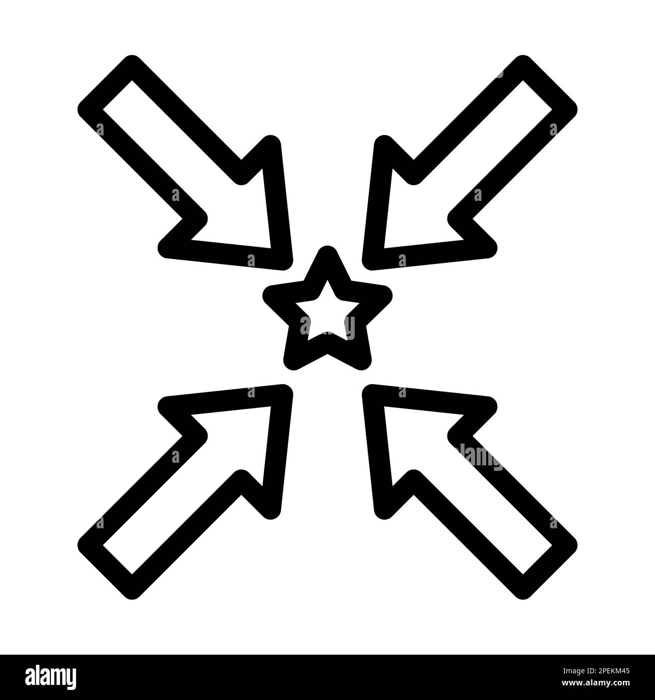 Shrink Vector Thick Line Icon For Personal And Commercial Use Stock ...