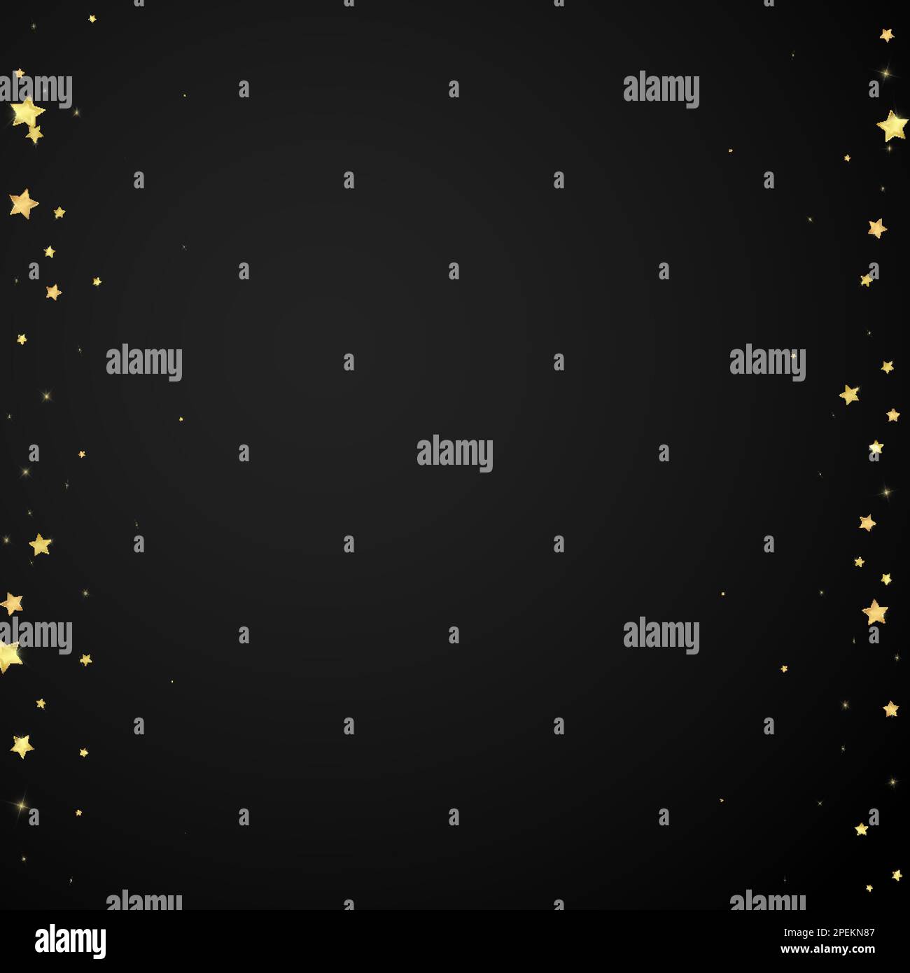 Magic stars vector overlay. Gold stars scattered around randomly ...