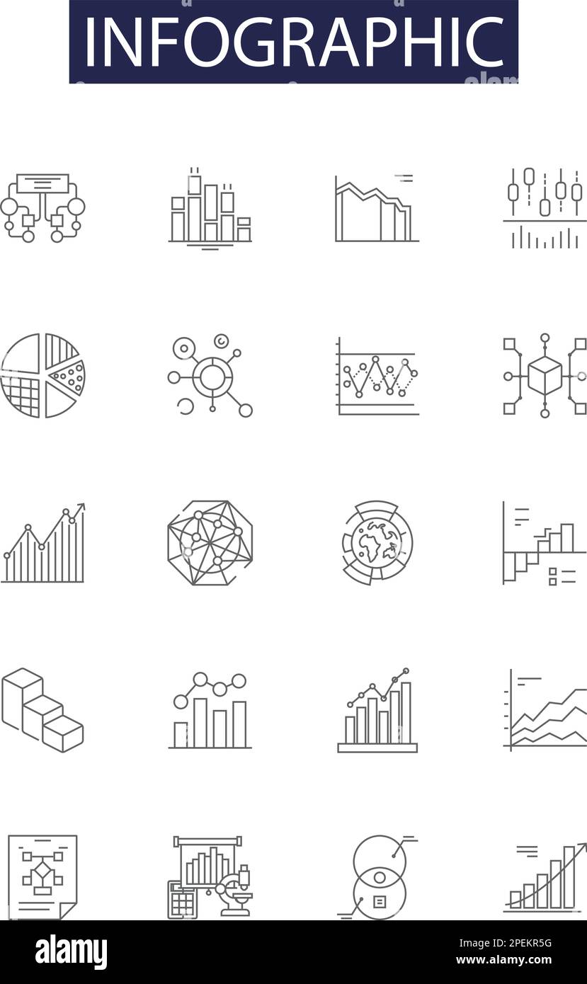 Infographic line vector icons and signs. Visual, Diagram, Illustration ... Infographic line vector icons and signs. Visual, Diagram, Illustration ...