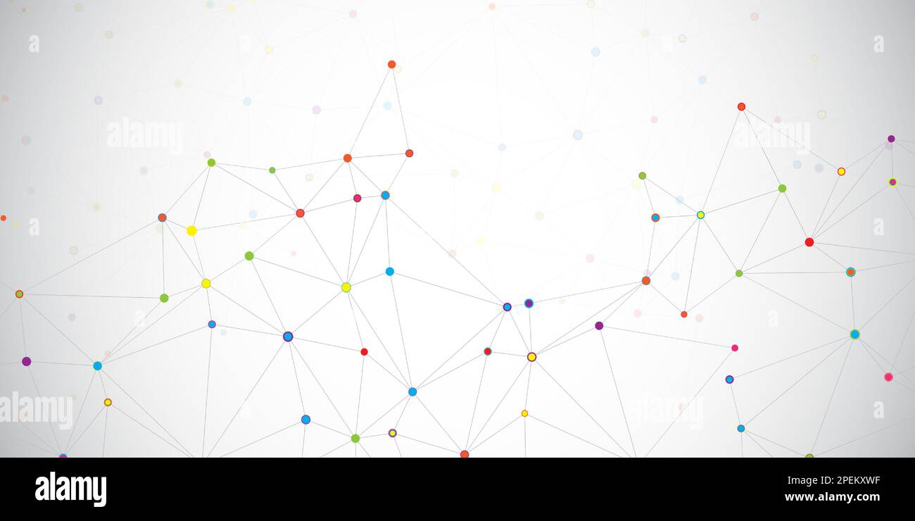 Connections banner with a low poly design Stock Vector Image & Art - Alamy